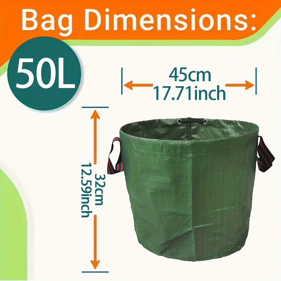 Heavy-Duty PP Garden Waste Bags Set - Reusable Yar... – Vicedeal
