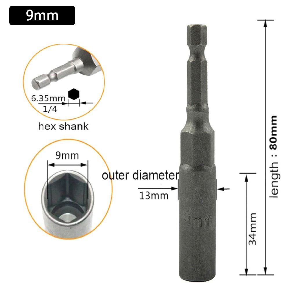 1Pcs Drive Socket Hex Socket Magnetic Nut Screwdri... – Grandado