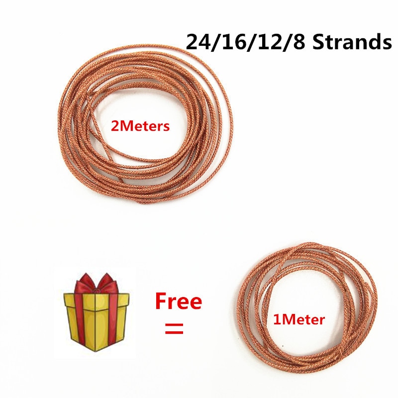 Buy 2M Free 1M Speaker Lead Wire 24/16/12/ 8 Stran... – Grandado