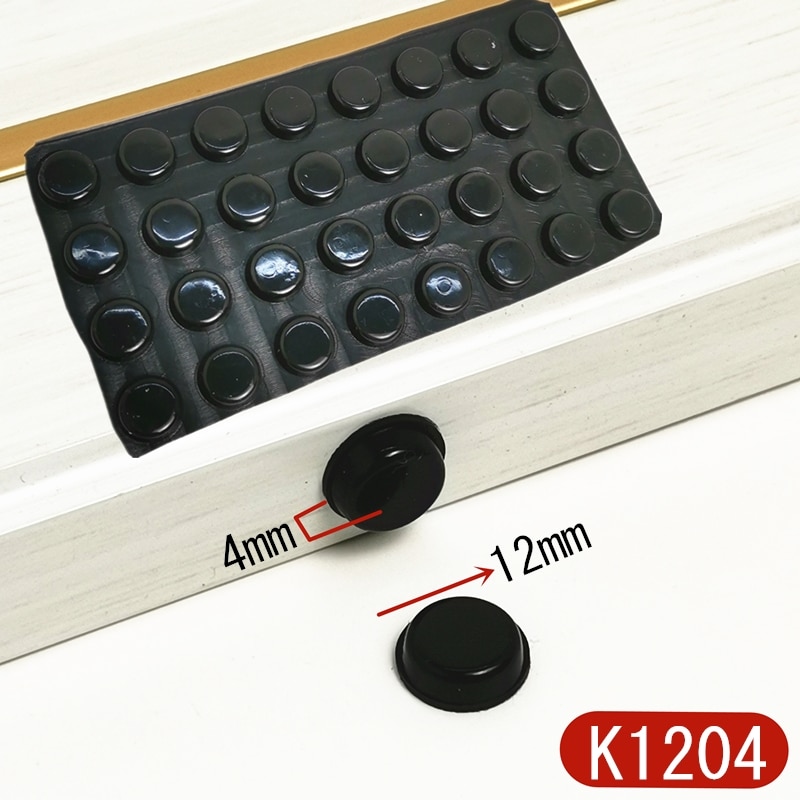 32 / 64 Grains 12x4mm Black Anti Slip Rubber Dampe... – Grandado