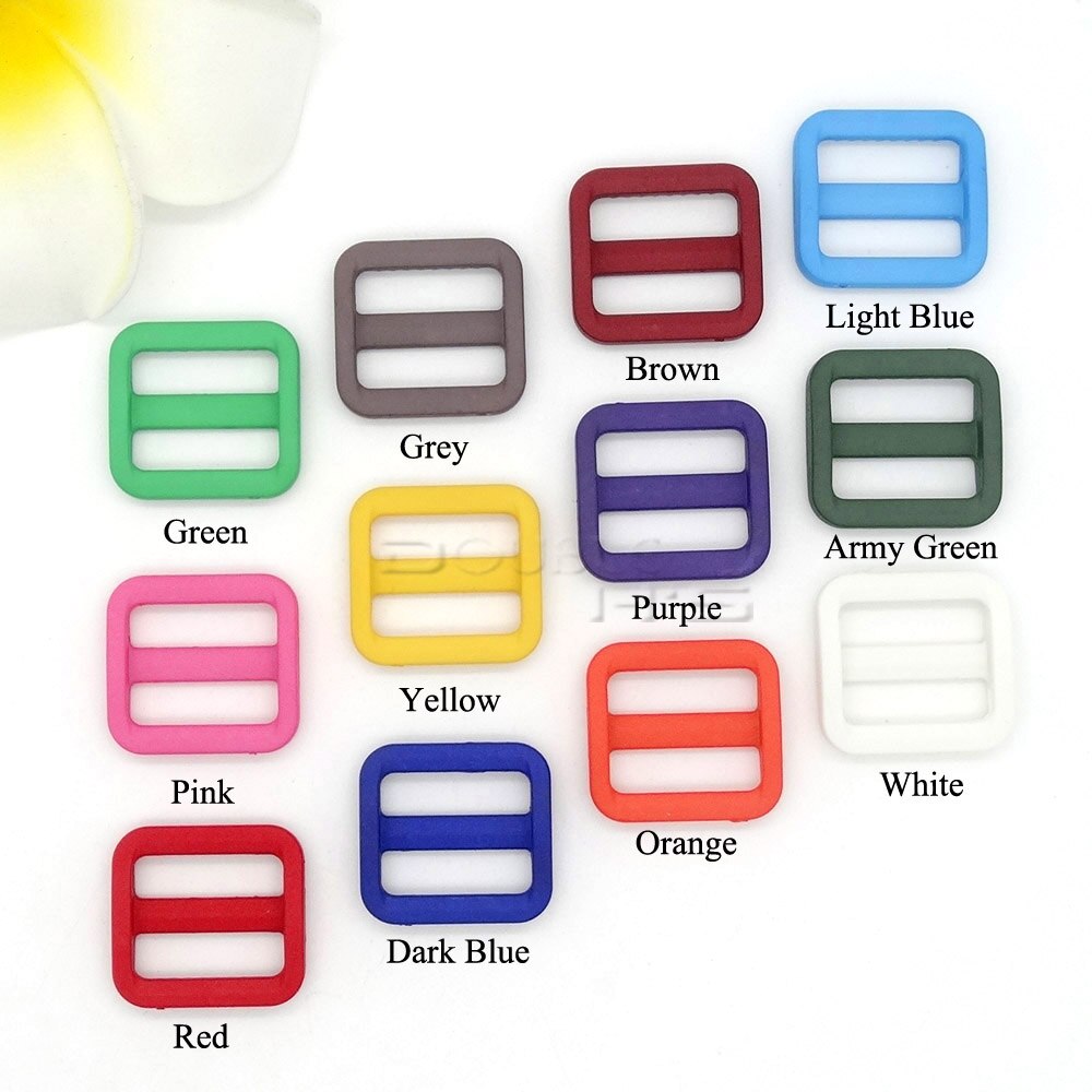20pcs/lot 3/4" Colorful Triglides Adjust Buckle Fo... – Vicedeal