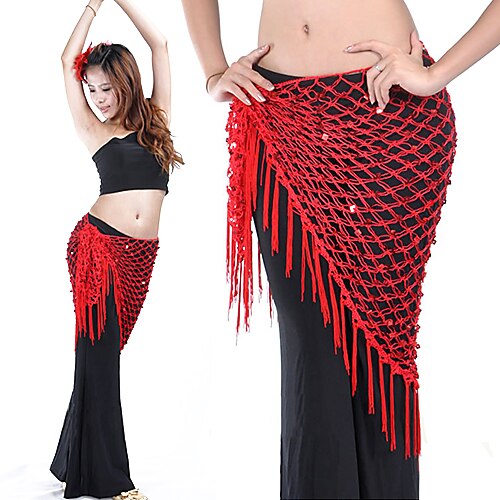 Tassel Belly Dance Dancing Triangular Shawl Wrap H... – Grandado