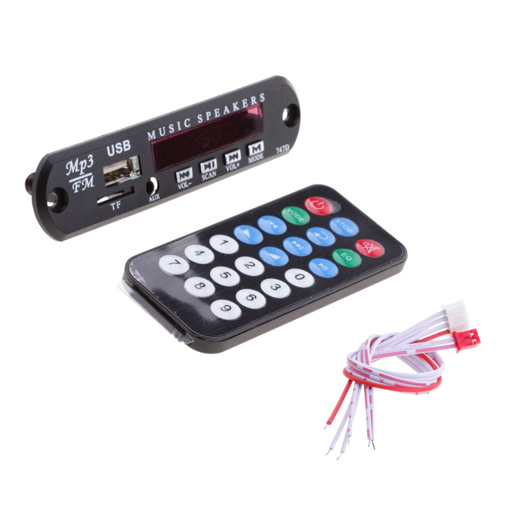 12V MP3 WMA Decoder Plate Audio Module USB TF with... – Grandado
