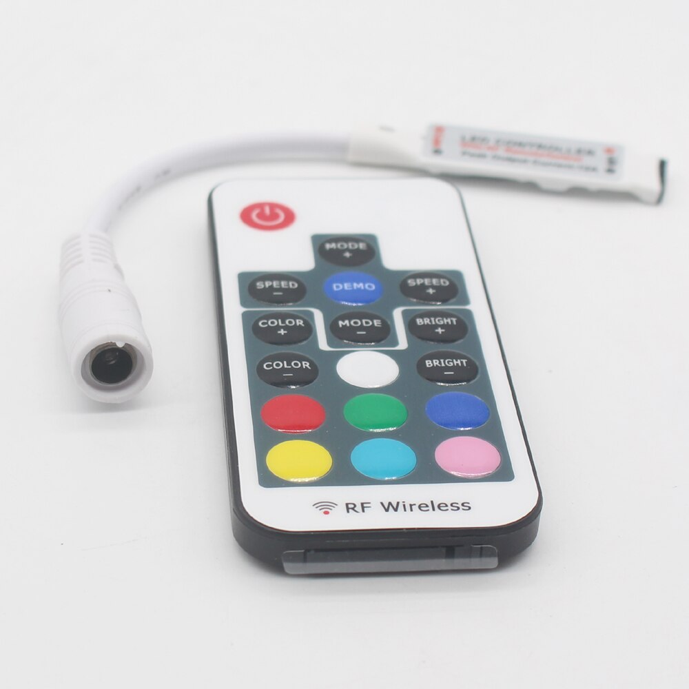 Mini LED RGB Fernbedienung DC5-24V 17Schlüssel RF ... – Grandado