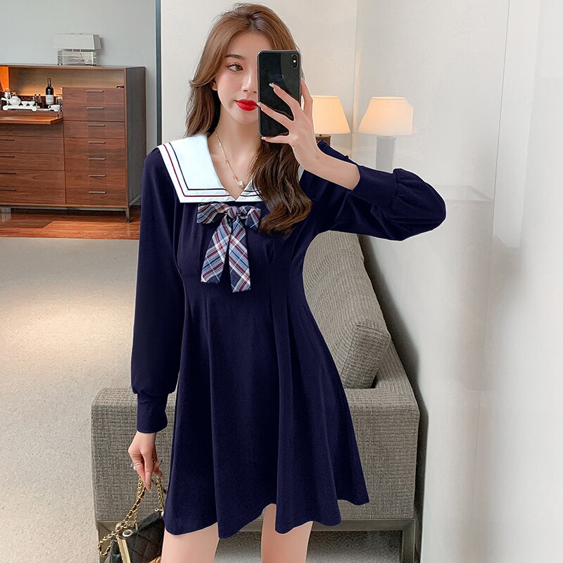 2022 japanese style sweet girl high waist school u... – Grandado