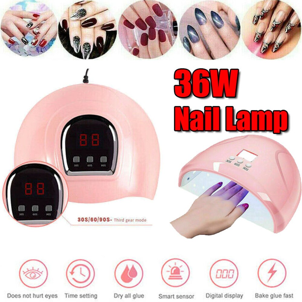 UV Lamp For Manicure 36W LED Nail Dryer Lamp Sun L... – Grandado