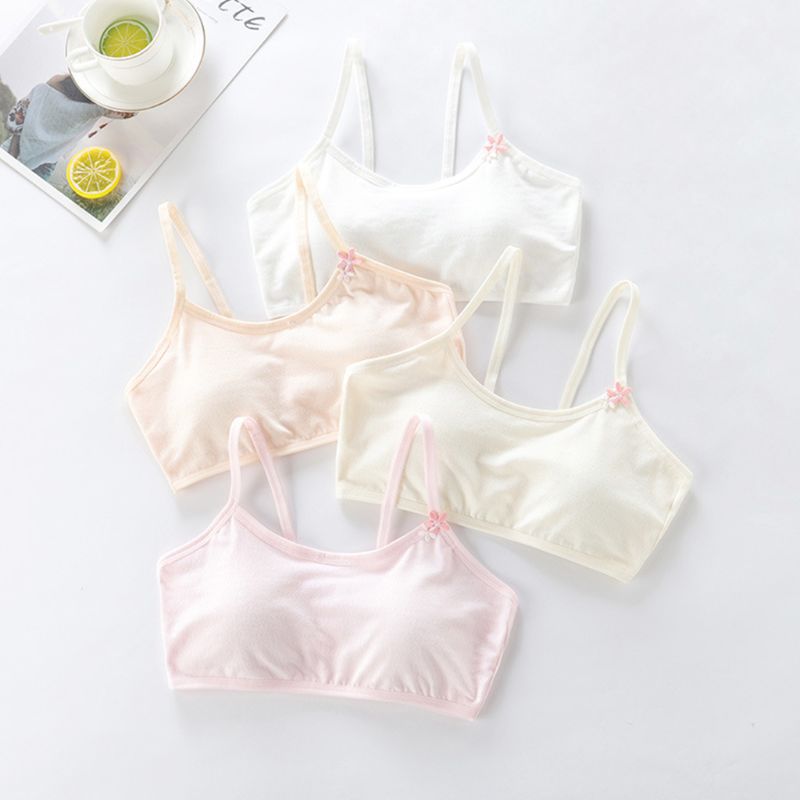 Puberty Girls Cotton Training Bra Spaghetti Strap ... – Grandado