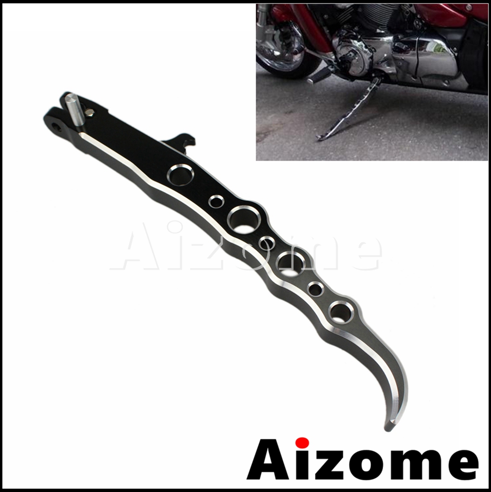 1x Chrome Motorcycle Kickstand Kick-Stand For Suzu... – Grandado