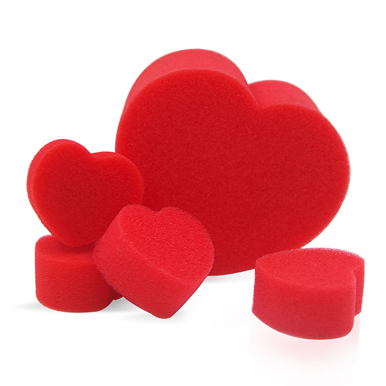 5pcs Magic Sponge Ball Magic Red Sponge Heart Love... – Vicedeal