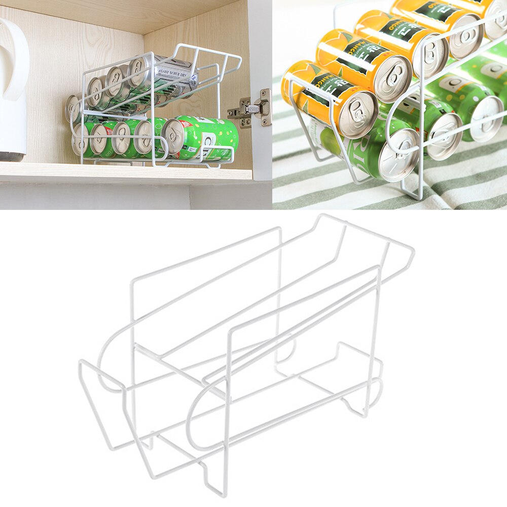 Cans Drinks In Fridge Bracket Storage Box Containe... – Vicedeal