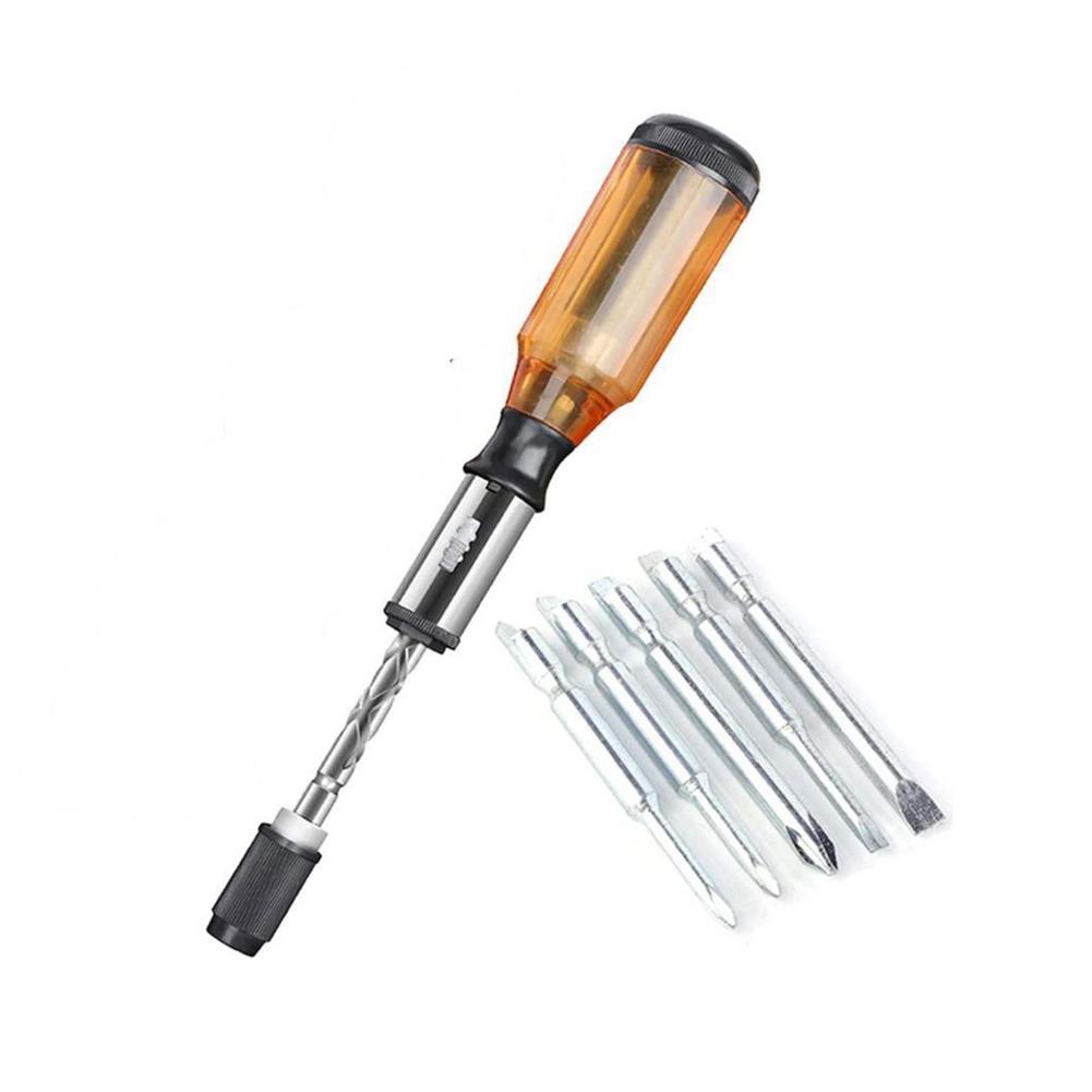5 In 1 Push Pull Multi-bit Ratchet Screwdriver Set... – Grandado
