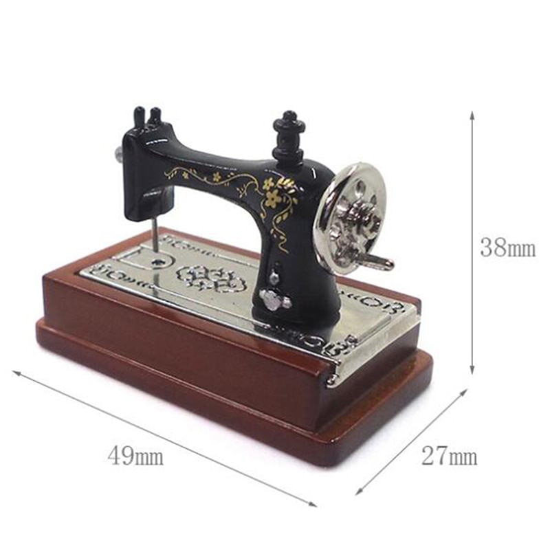 1:12 Dollhouse Miniature Vintage Sewing Machine Mo... – Grandado