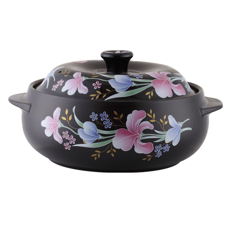 Korean baked clay pot lily flower sand flame resis... – Grandado