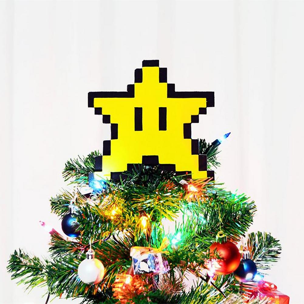 Pixel Star Christmas Tree Topper Pixel Stars On Ch... – Grandado