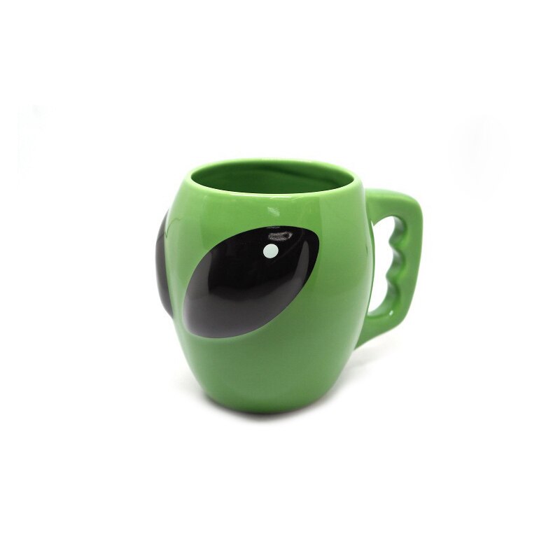 Alien alien modeling mug, green alien coffee milk ... – Grandado