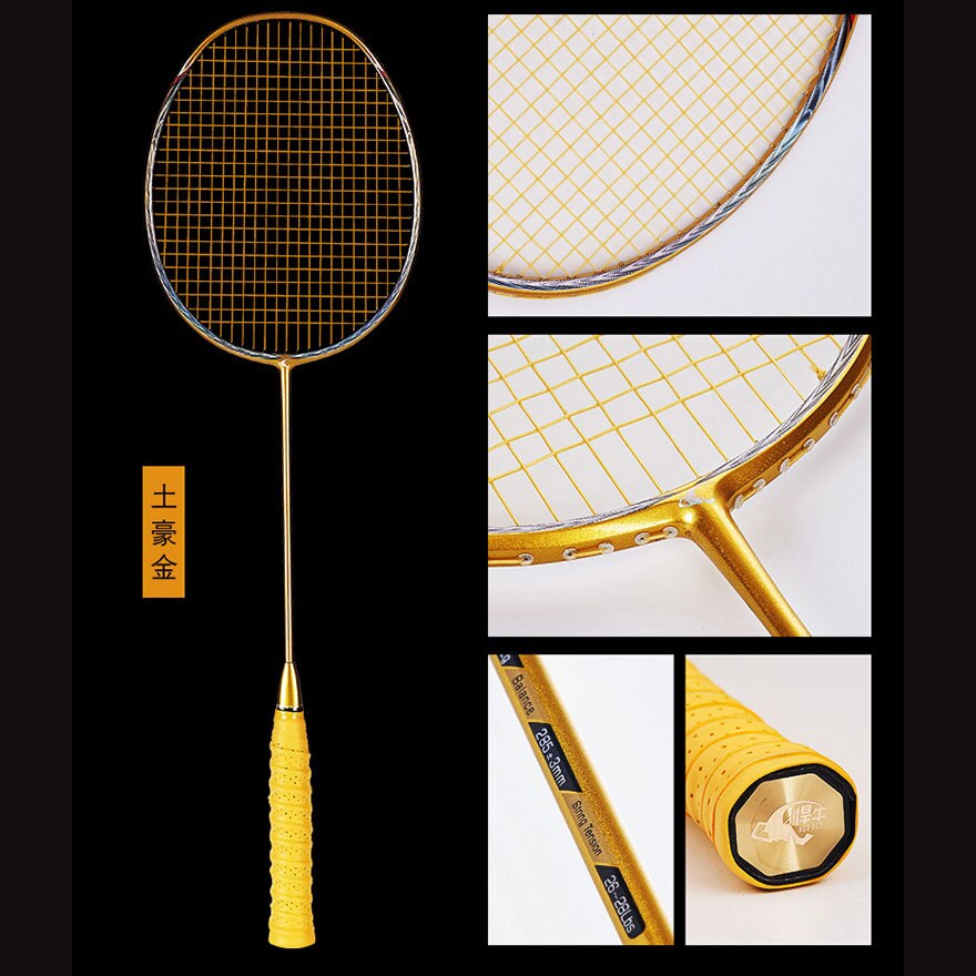 Carbon Badminton Rackets Set Ultra Light 5U 30Poun... – Grandado