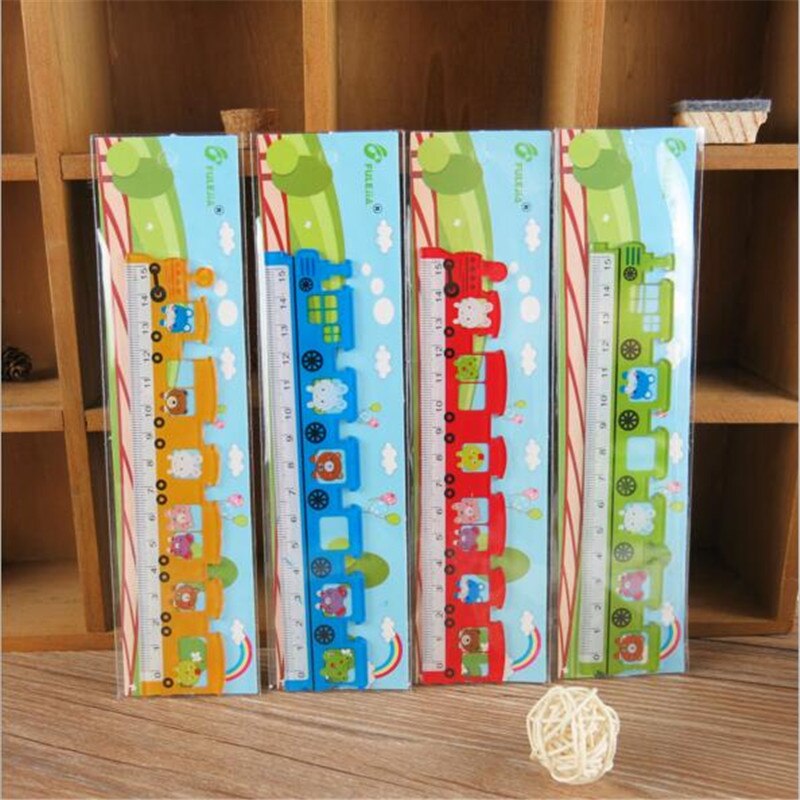 1pieces/lot cute color train modeling ruler 15cm r... – Grandado