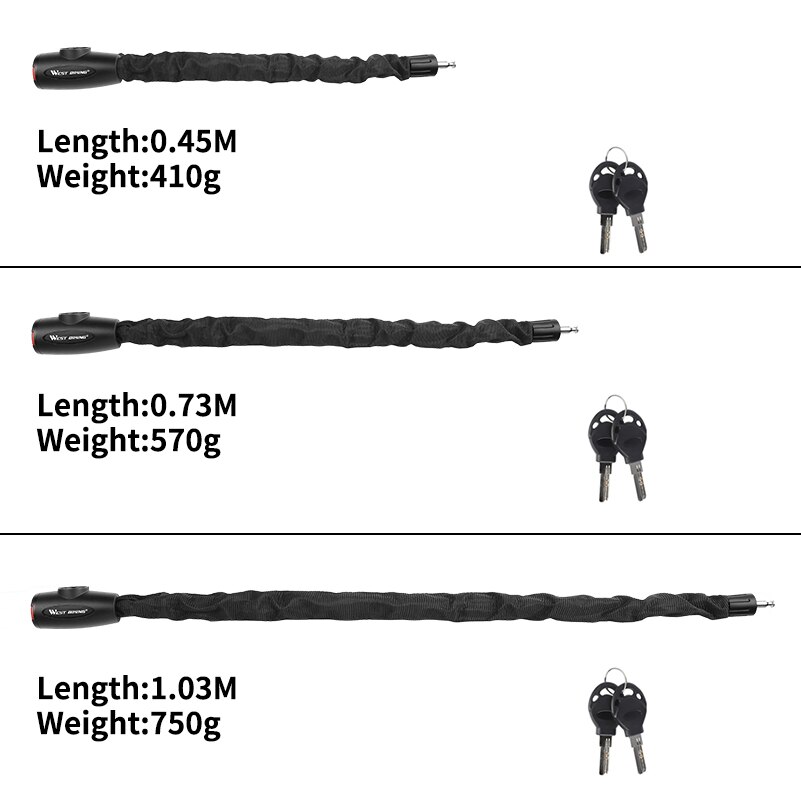 WEST BIKING Bicycle Lock MTB Road Bike Safety Anti... – Grandado