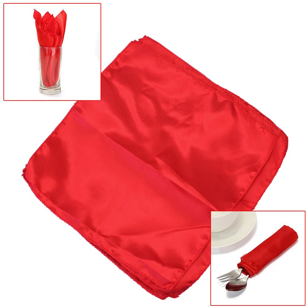 10pcs Polyester Cloth Dinner Table Square Napkins ... – Vicedeal