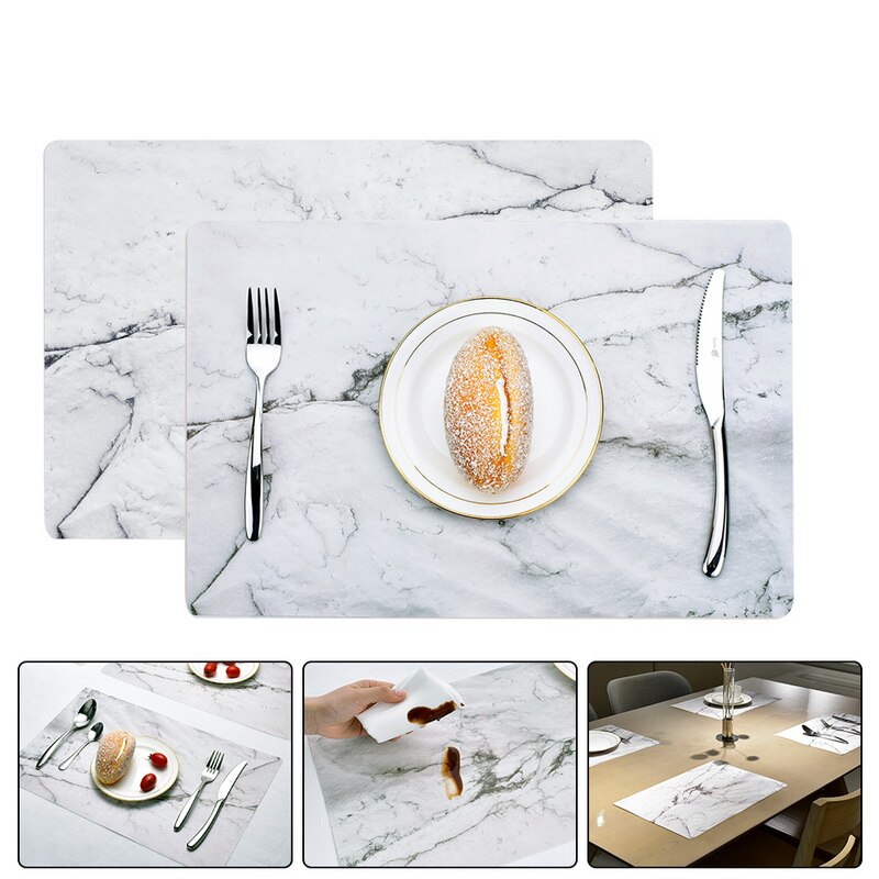 2pcs Waterproof PVC Table Mat Oil-proof Placemat N... – Grandado