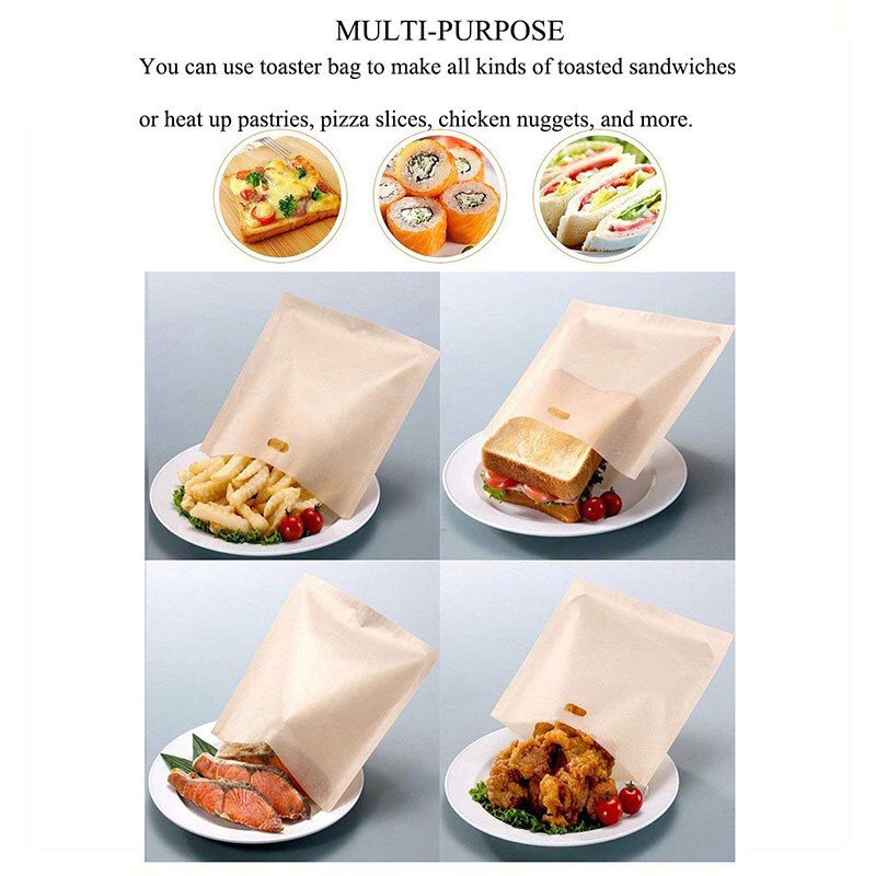 Toaster Bags Reusable -Nonstick Toast Bags for Hea... – Grandado