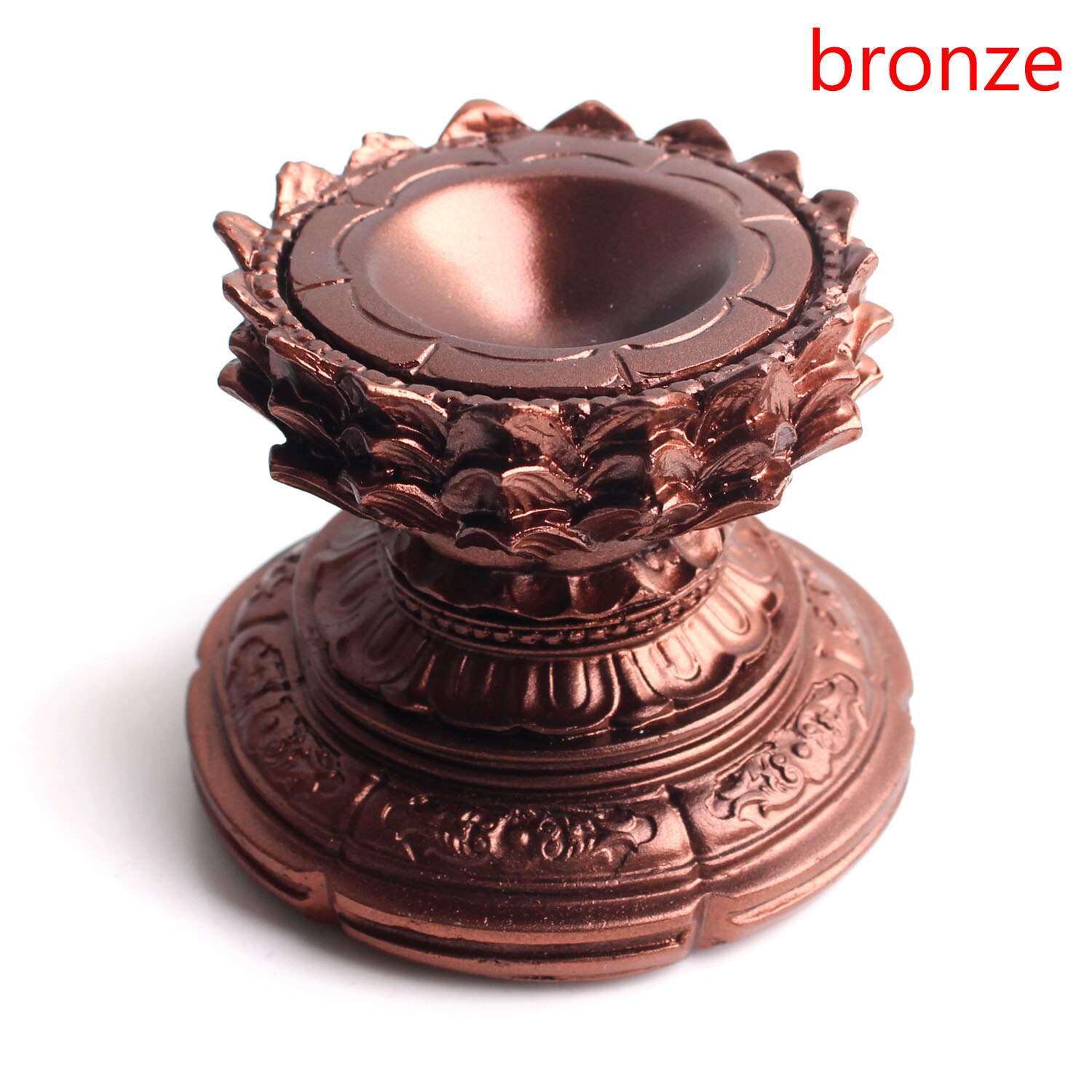 "lotus flower" Caved Black Resin Pedesta... – Vicedeal