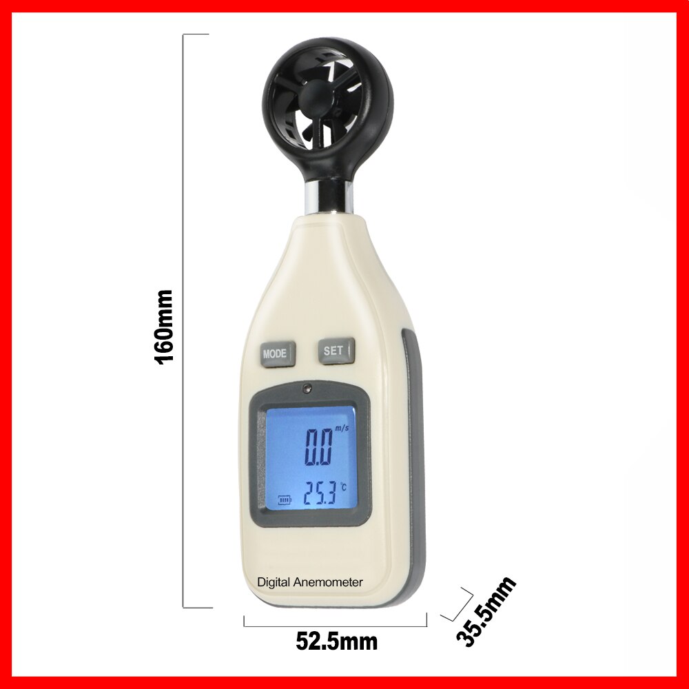 RZ Wind Speed Gauge Meter Portable Anemometer Anem... – Grandado