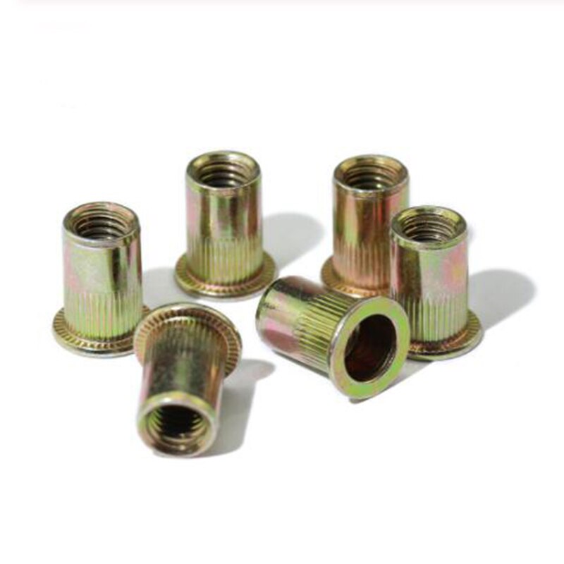 50pcs M10 M12 Zinc Plated Carbon Steel Knurled Nut... – Grandado