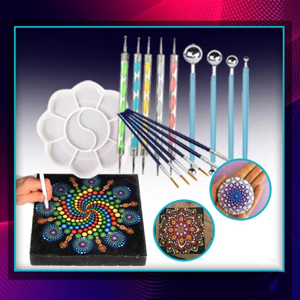 20x Painting Nail Art Dotting Pen Pattern Dotting ... – Vicedeal