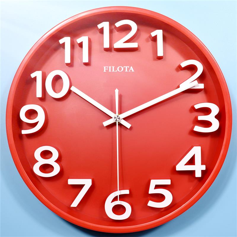 Colorful Simple Wall Clock Room 3D Silent Modern W... – Grandado