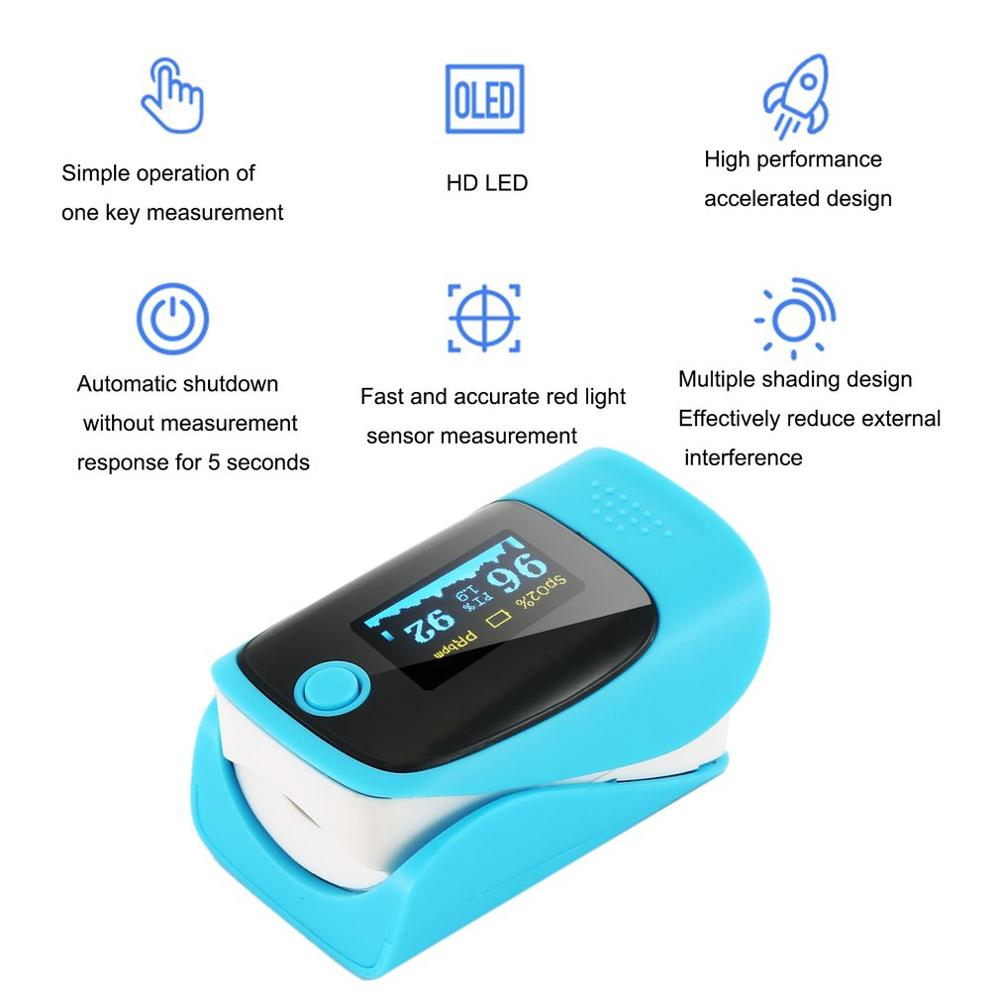 Portable Pulse Oximeter Finger Portable Fingertip ... – Grandado