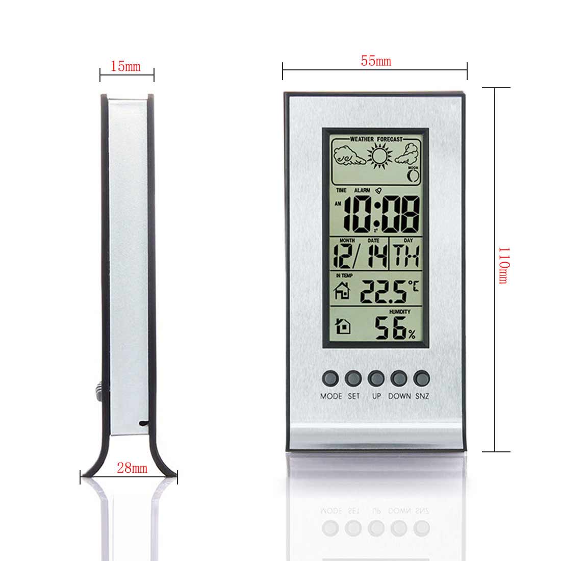 3 in 1/ 6 in 1/ 5 in 1 LCD Digital Weather Station... – Vicedeal