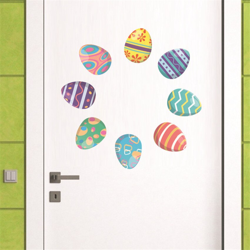 Easter Stickers Happy Easter Decor Egg Wall Sticke... – Grandado