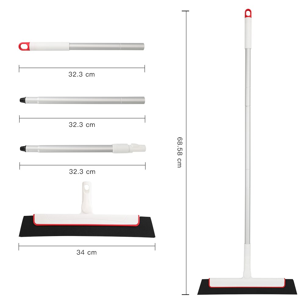 Clean Home Adjustable 38 Inch EVA Squeegee Broom G... – Grandado