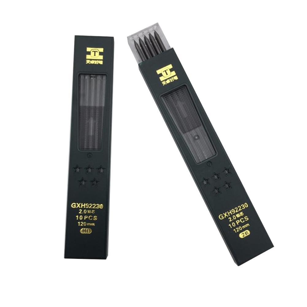 10Pcs/Box 2mm 2B HB Black 2.0mm Mechanical Pencil ... – Grandado