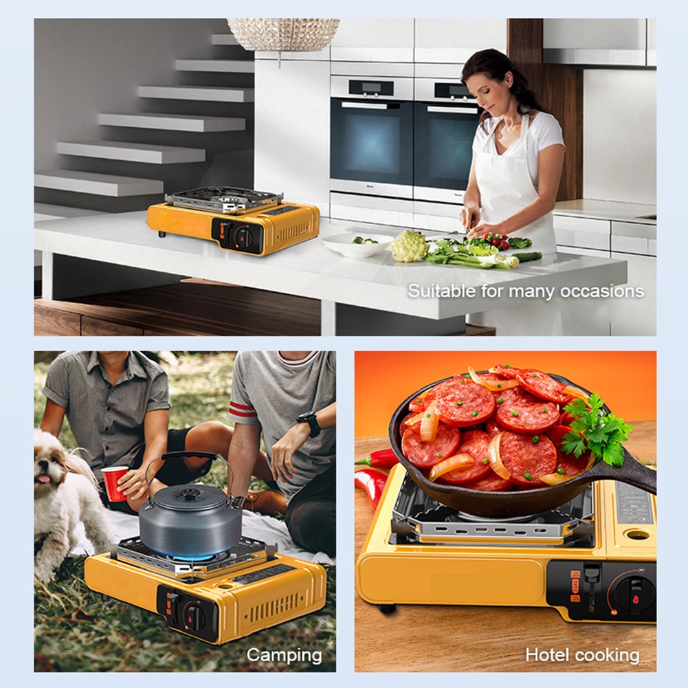 2.9KW Outdoor Cooker Small Gas Tank Gas Stove Camp... – Grandado