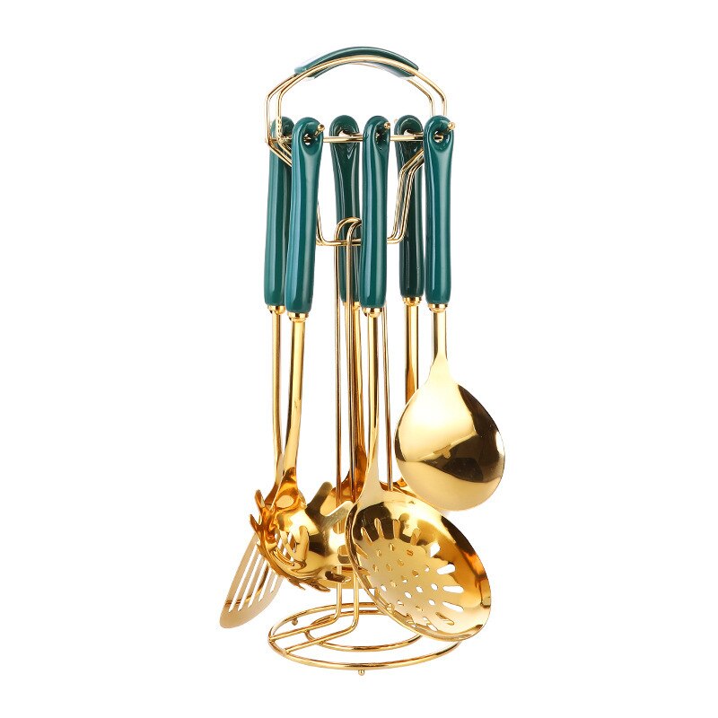 Kitchen Utensils Sets 7PCS Spoons Stainless Steel ... – Grandado