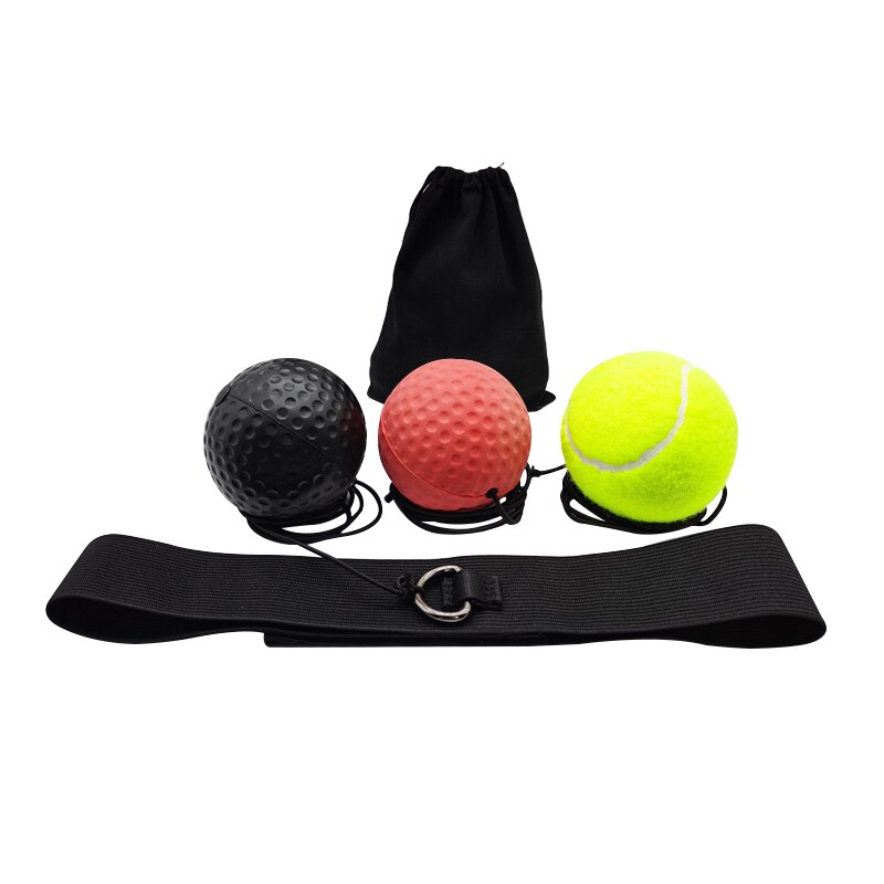 Boxing Reflex Ball Set Muay Thai Exercise 3 in 1 B... – Grandado