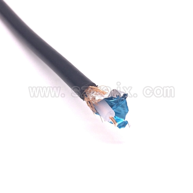 10 meters 50-3 RG58U coaxial cable Black 5mm 50 Oh... – Grandado