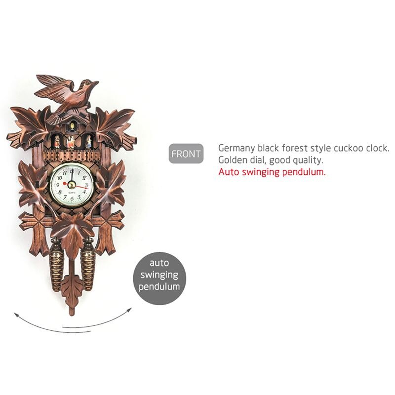 Vintage Home Decorative Bird Wall Clock Hanging Wo... – Grandado