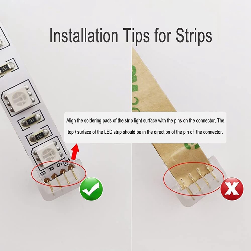 10Packs 4-Pin RGB LED Light Strip Connectors 10Mm ... – Vicedeal