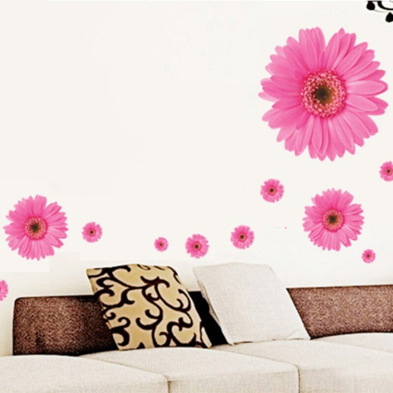 3D Chrysanthemums Daisy Flowers Removable Waterpro... – Grandado