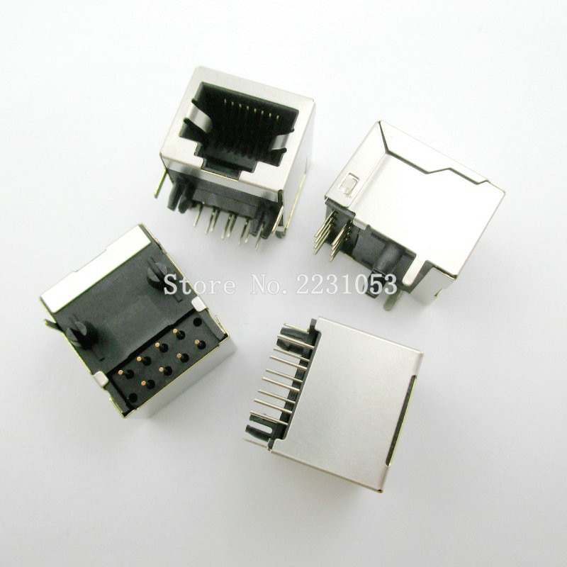 10PCS/LOT Per Lot RJ45 Metal 8 Pin Female PCB Righ... – Grandado