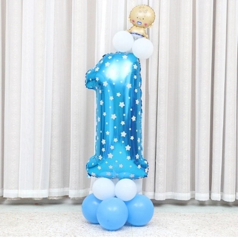 26pcs/set Number Baby Aluminium Foil Balloons Pill... – Grandado