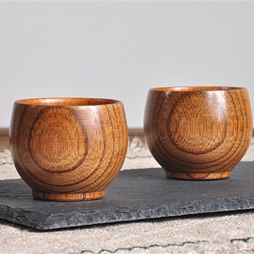 Wooden Cup Wood Coffee Tea Beer Juice Milk Water M... – Grandado