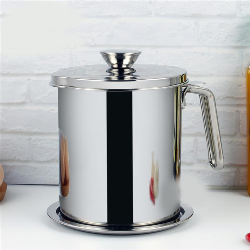 1100 ml multifunktion 304 rustfrit stål sovsolie suppe fedt separator ...