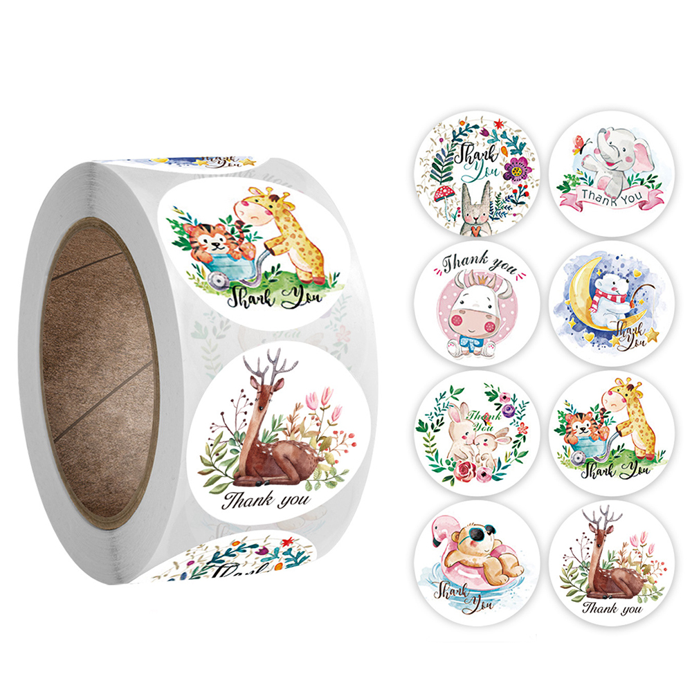 50-500 Stuks Ronde Dierentuin Sticker Label Scrapb... – Grandado