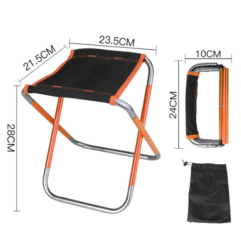 1Pc Ultralight Mini Camping Folding Chairs Outdoor... – Grandado