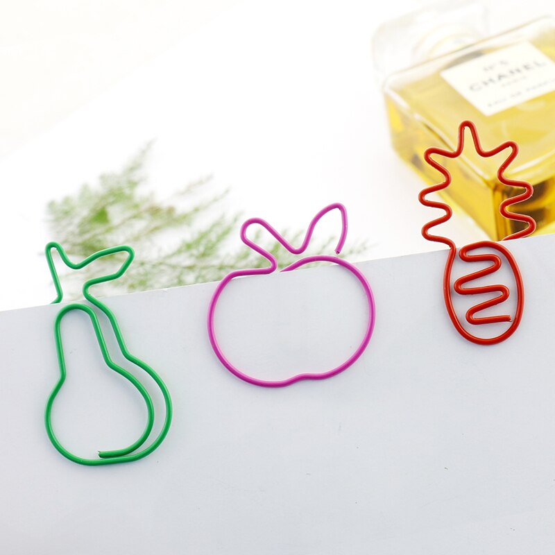 30pcs per pack Paperclip fruit collage, cute shape... – Grandado