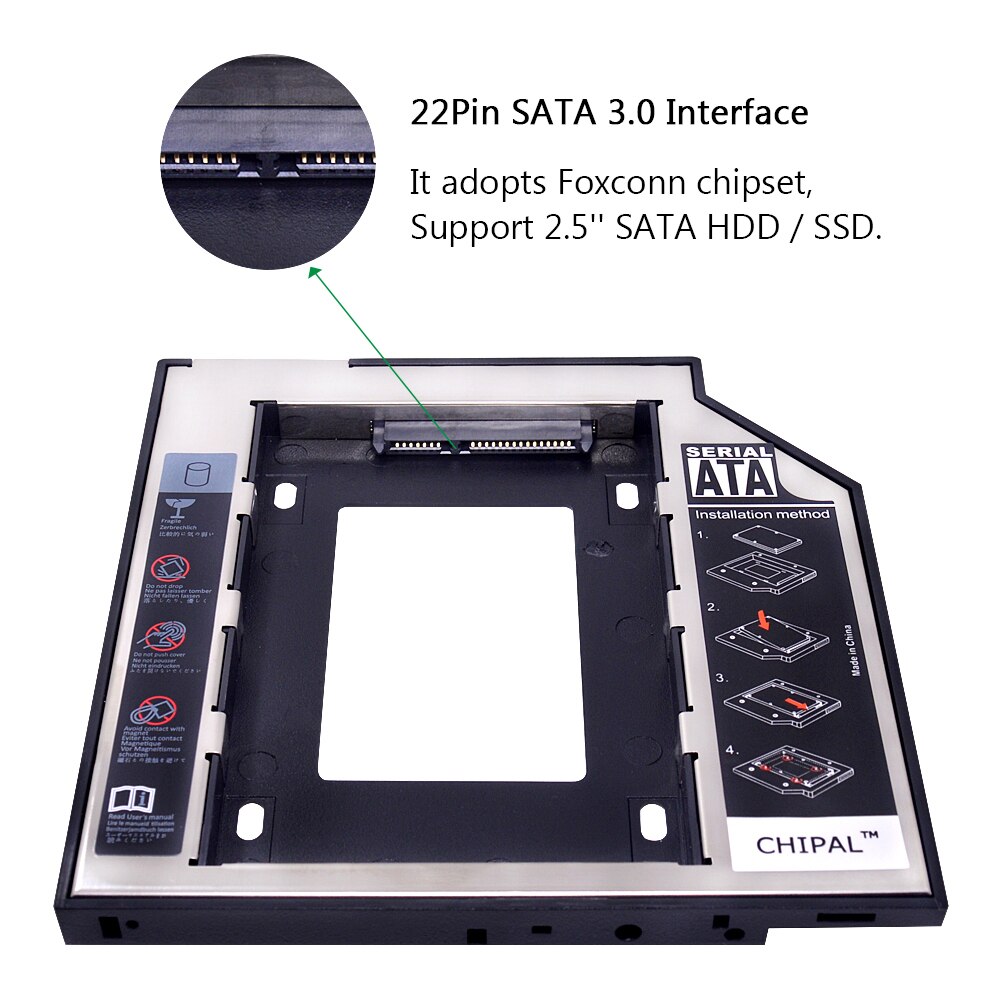 Chipal 10Pcs Universal Sata 3.0 2nd Hdd Caddy 9.5M... – Grandado Chipal 10Pcs Universal Sata 3.0 2nd Hdd Caddy 9.5M... – Grandado